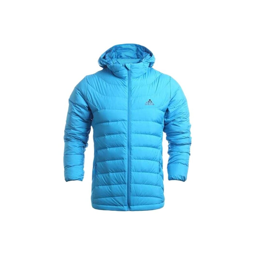 Пуховик adidas BASIC, размер S, синий