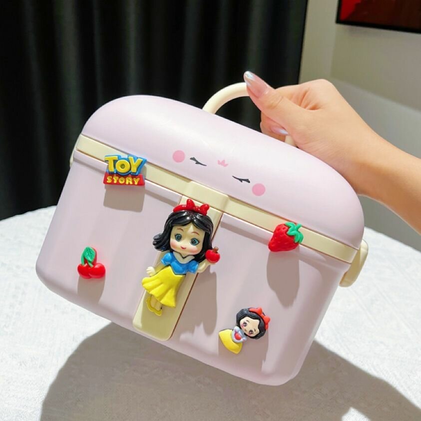 Детский ящик для хранения аксессуаров для волос для маленьких девочек, большой объем для хранения заколок, резинок для волос, эластичных лент, украшений для волос и ювелирных изделий, с высокой эстетической привлекательностью.