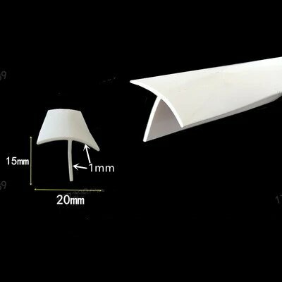 Белая уплотнительная лента из пластиковой резины like the pic, 1 meter or 3.28ft