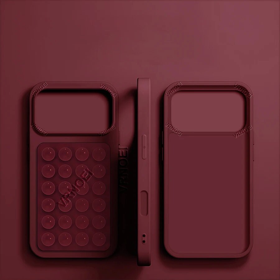 Бордовый чехол для iPhone 11 Pro с PopSocket