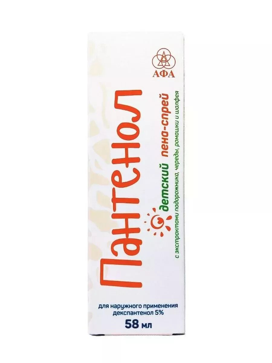 Пантенол пена-спрей детский с экстрактами подоро 58мл-2 шт