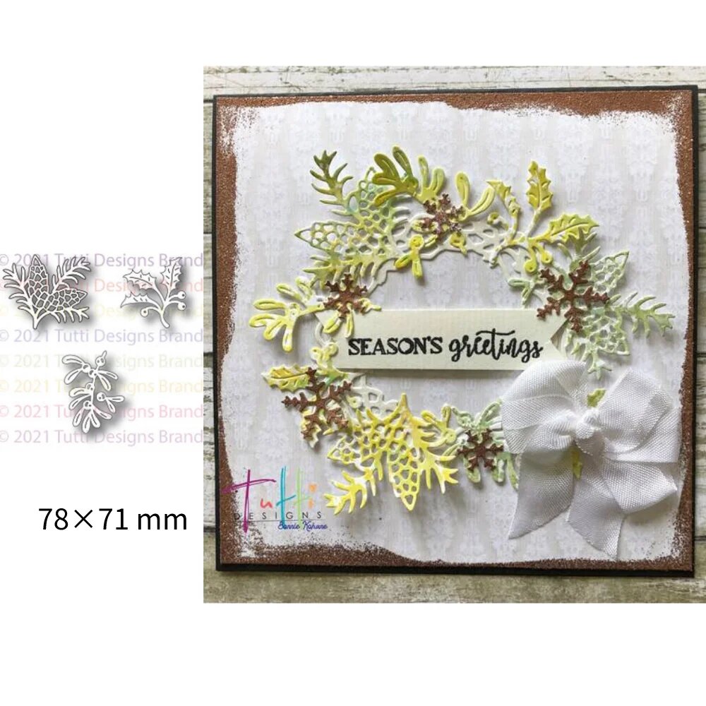 Металлические пресс-формы для скрапбукинга 7.8x7.1 cm