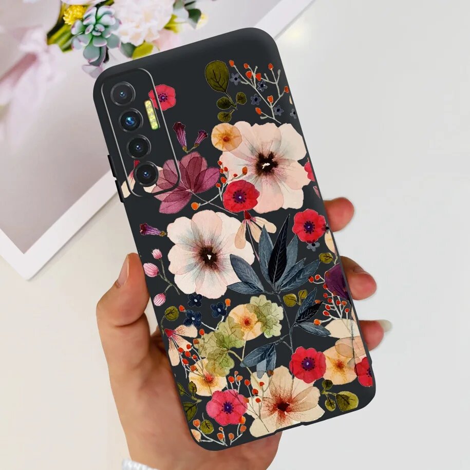 Чехол для Funda Tecno Camon 17P 2021, черный силиконовый мягкий чехол из ТПУ для Tecno Camon 17 Pro 17 P Camon 17P, чехол для телефона с леопардовым принтом