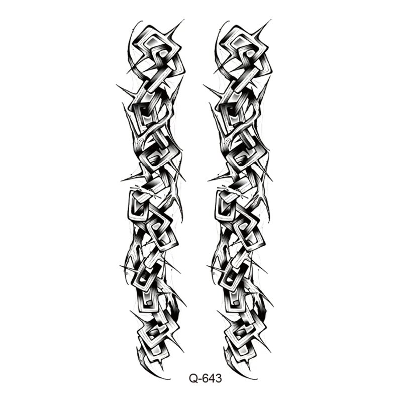 Маленькое животное, волк, лев, скорпион, мужская водостойкая временная татуировка, 15-QD-Q-643