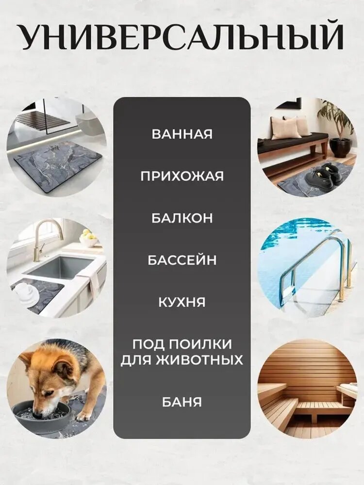Forseon Коврик 40x60 см 3 мм цветы голубой, светло-розовый