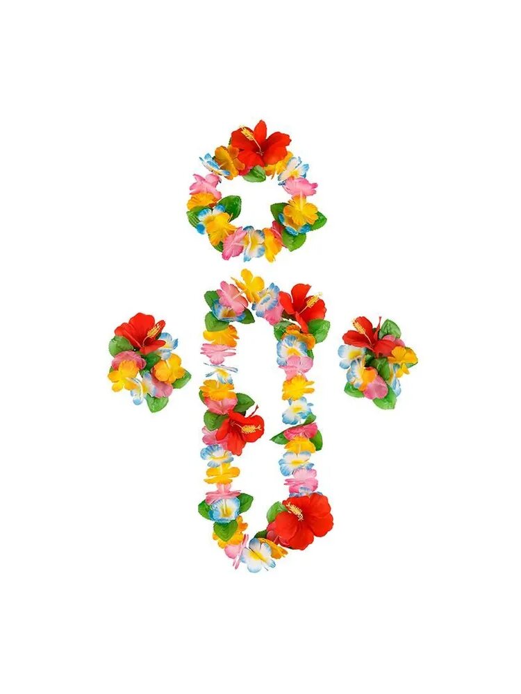 (Обновите) набор из четырех предметов для вечеринки, гавайский венок