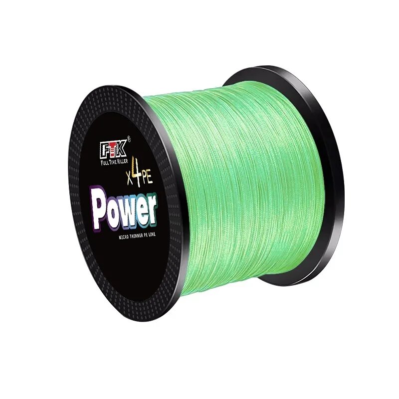 FTK плетенка 300м, 0.16мм, 15LB, Light Green