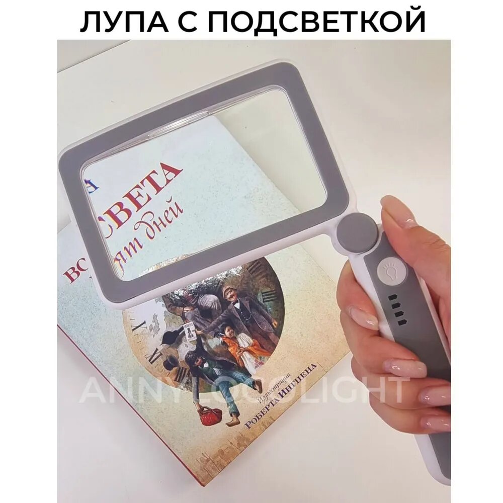 Лупа 4-кратная, диаметр: 147 мм
