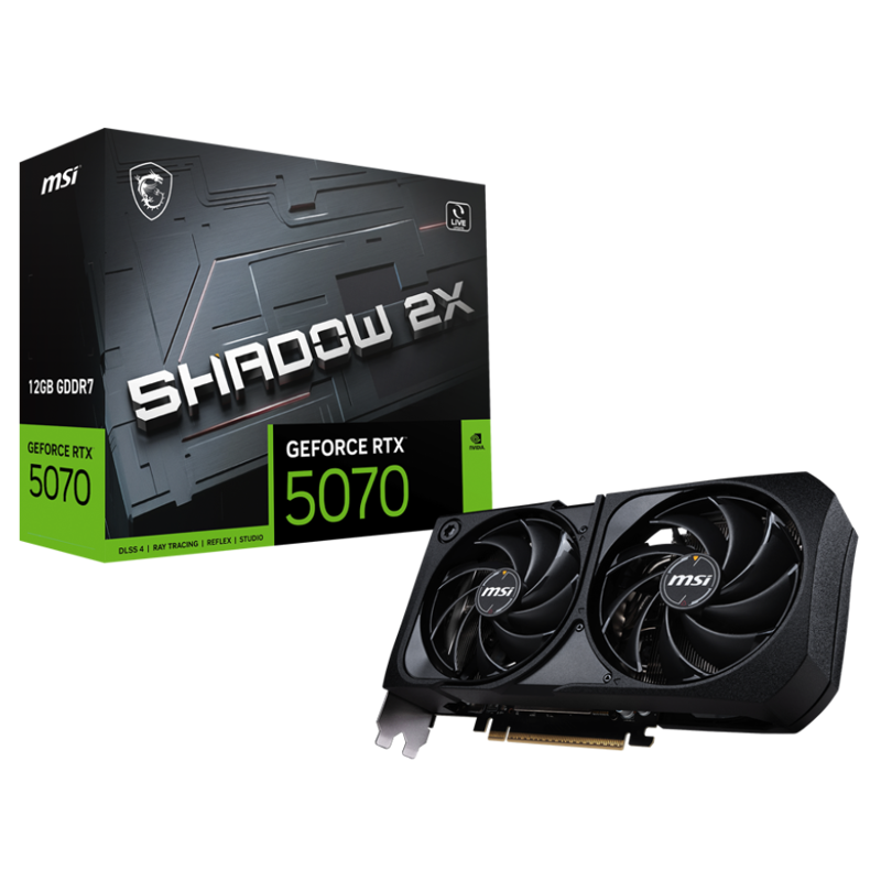 Видеокарта GeForce RTX 5070 12G SHADOW 2X (MSI GeForceRTX507012GSHADOW2X)