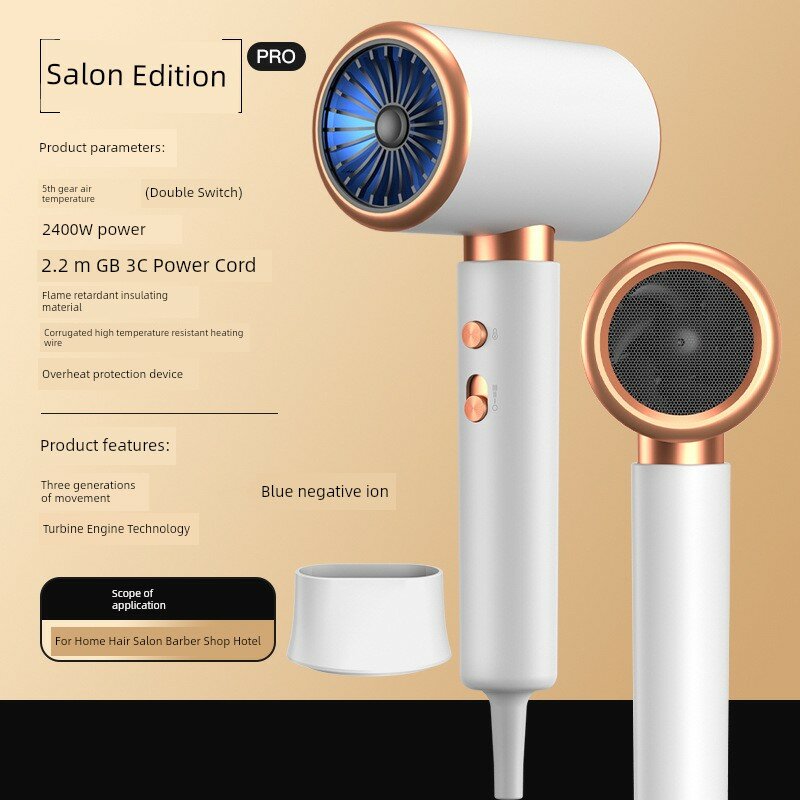 Трансграничный парикмахерский фен, бытовой фен с отрицательными ионами, уход за волосами, парикмахерская с высоким