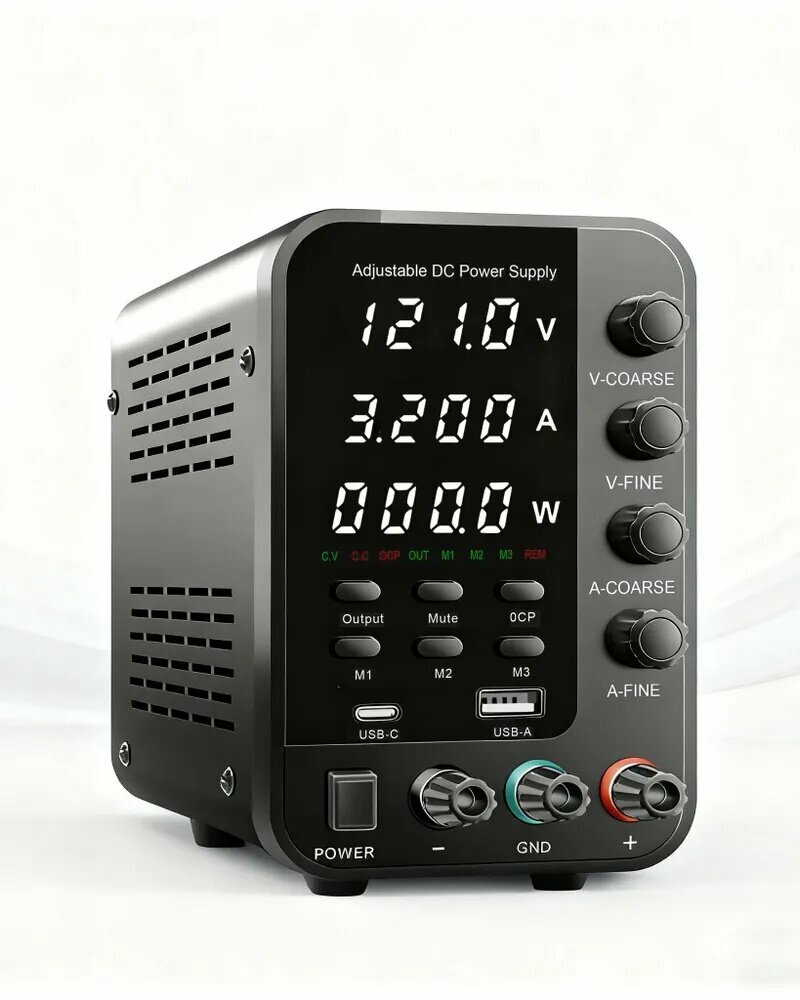 Источник постоянного тока 120V/3A, программируемый, Лабораторный источник питания, цифровой дисплей, коммутация, регулятор напряжения