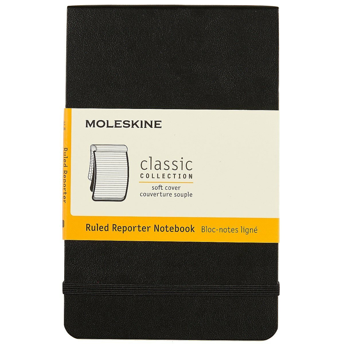 Записная книжка «Reporter Soft» А6, 96 листов в линейку, чёрная, Moleskine