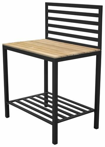 Уличная кухня NEWTONICA Mexico, центральная секция, натуральный с черным