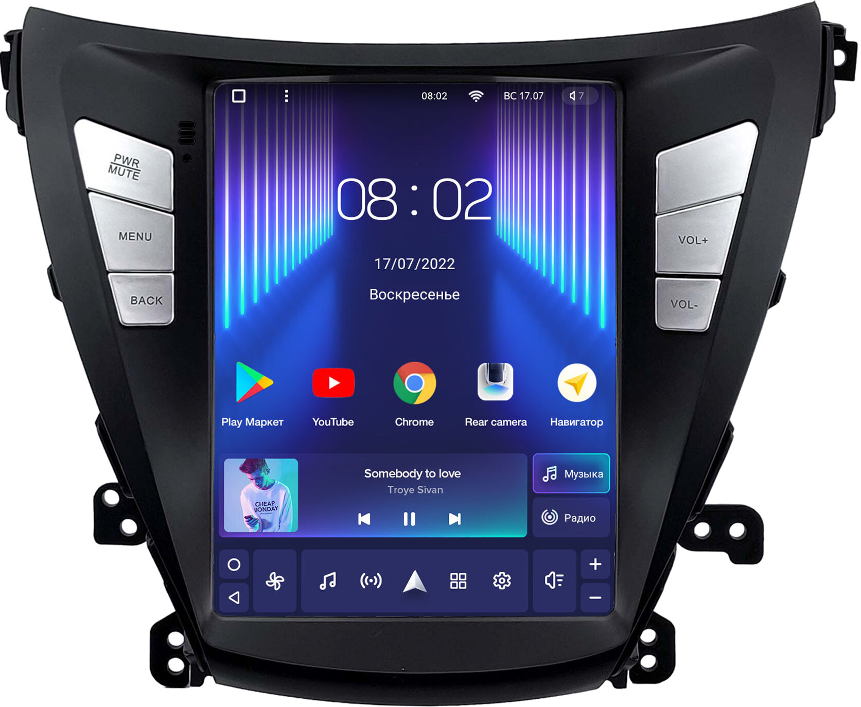 Штатная магнитола Hyundai Elantra 5 (MD) 2013-2016 Teyes TPRO 2 DS (Tesla) 9.7" 4/64 RM-1312-79 Android 10 (4G-SIM, DSP, QLed)