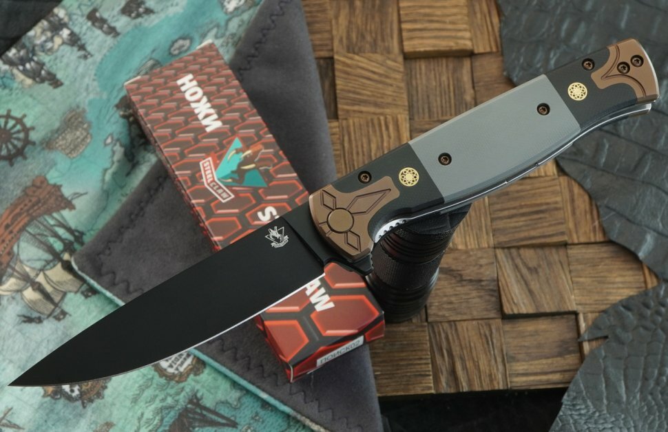 Складной нож Steelclaw Хорс-03 , сталь VG-10, рукоять серый G-10