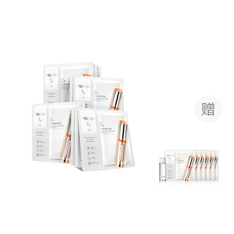 Маска-ткань унисекс PROYA Dual Action Serums 2.0 против гликирования, успокаивающая, осветляющая, увлажняющая, 5694311
