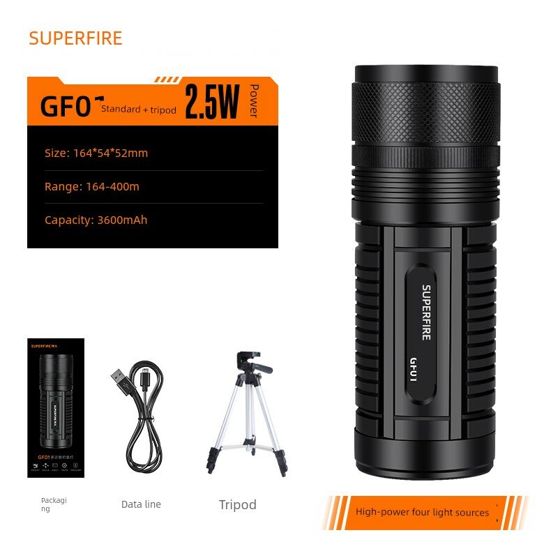 Синий фонарь для ночной рыбалки Shenhuo, ультраяркий фонарик с регулируемой фокусировкой, синий свет, фиолетовый свет,