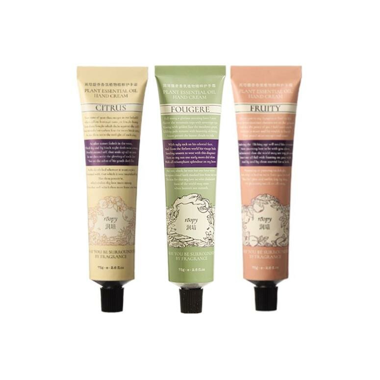 Крем для рук унисекс Roopy Fougere с растительной эссенцией аромат лилии увлажняющий 75мл*3