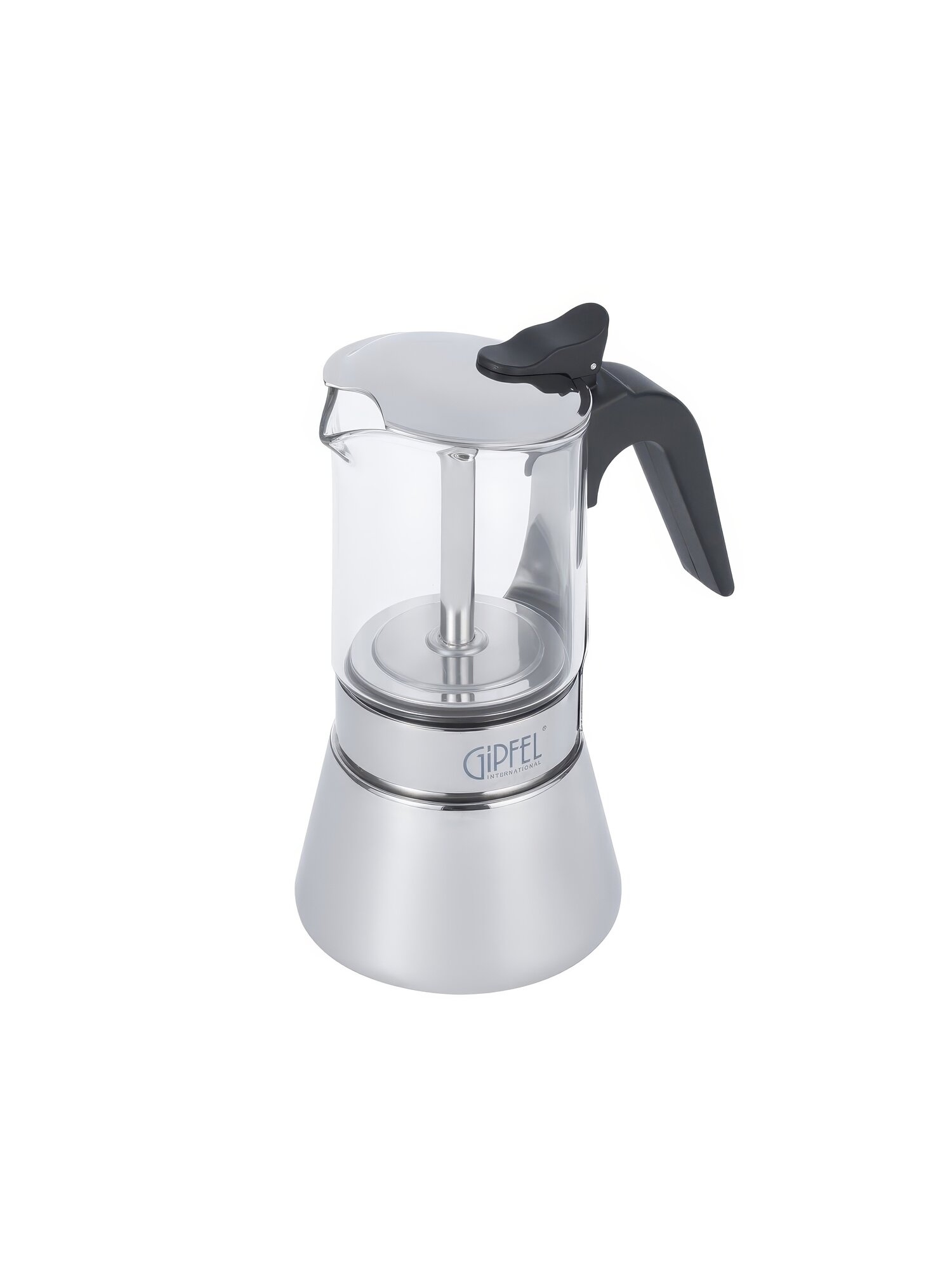 Гейзерная кофеварка Gipfel Piacere 5341, на 3 чашки, стальной