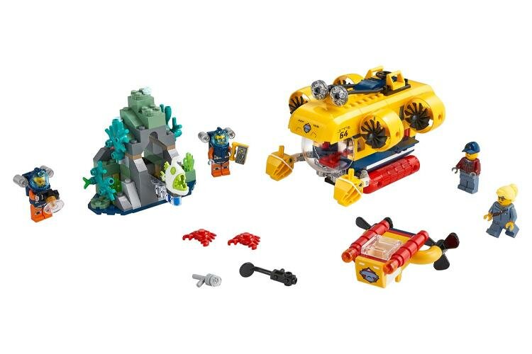 Конструктор унисекс LEGO City Подводная лодка для исследования океана 60264, 300 деталей