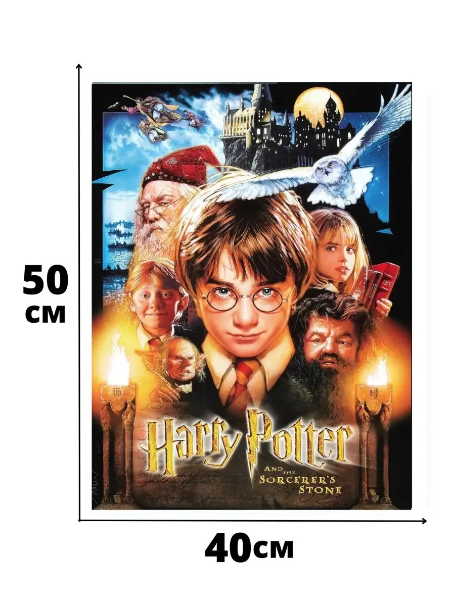 Постер Гарри Поттер, размер 40 x 50 см, материал бумага, без рамы