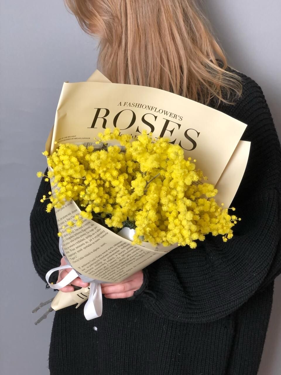 Монобукет из мимозы , отличный подарок на любой повод и событие