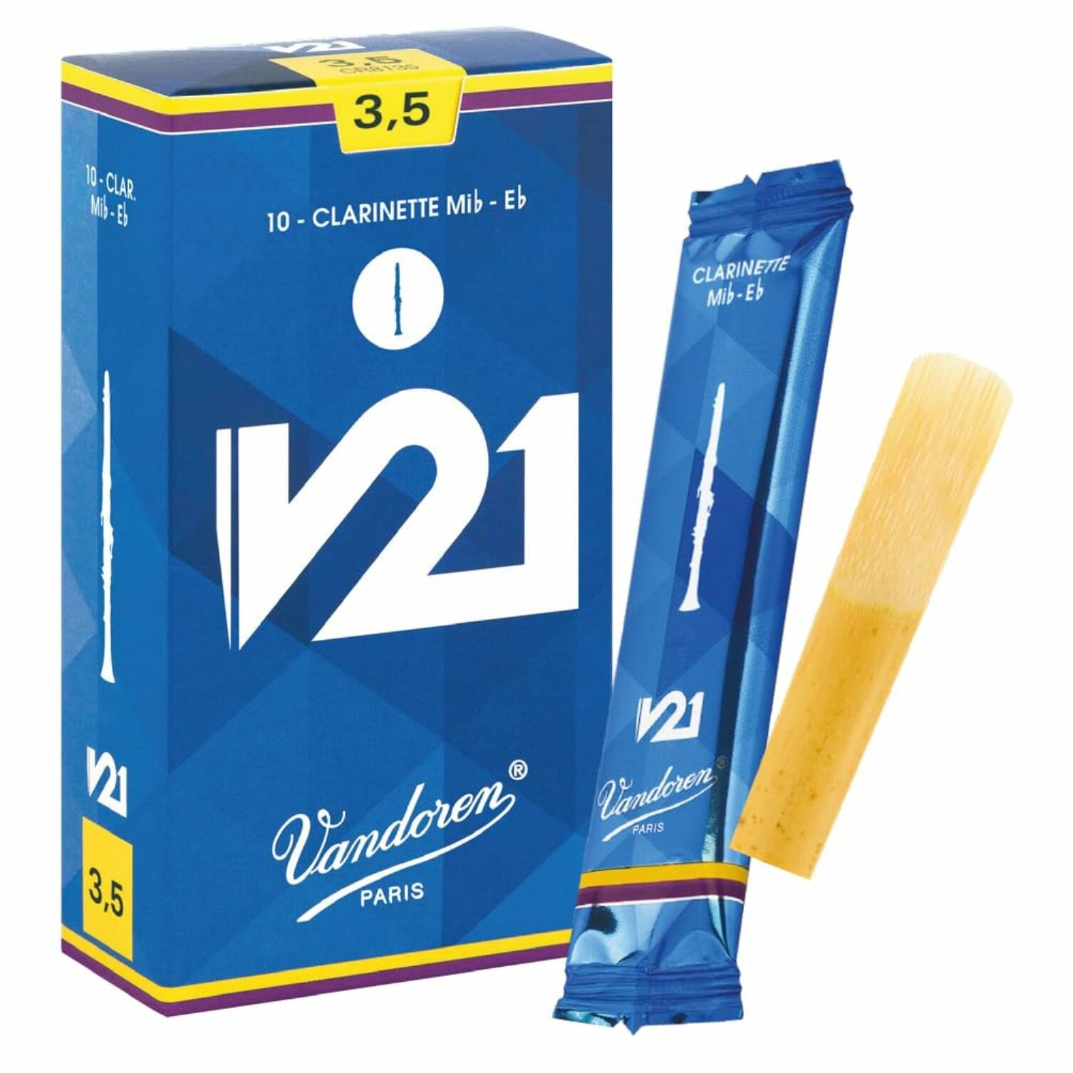 Трости Vandoren CR8035, для кларнетов in Bb, серия V21, 10 шт.