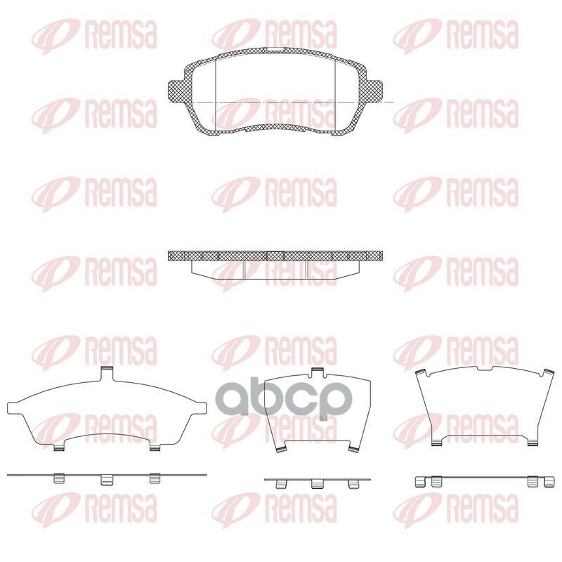 1281 10 [1550219] ! колодки дисковые п Mazda 2 1.3i/1.5i, Ford Fiesta VI 08> Remsa арт. 128110