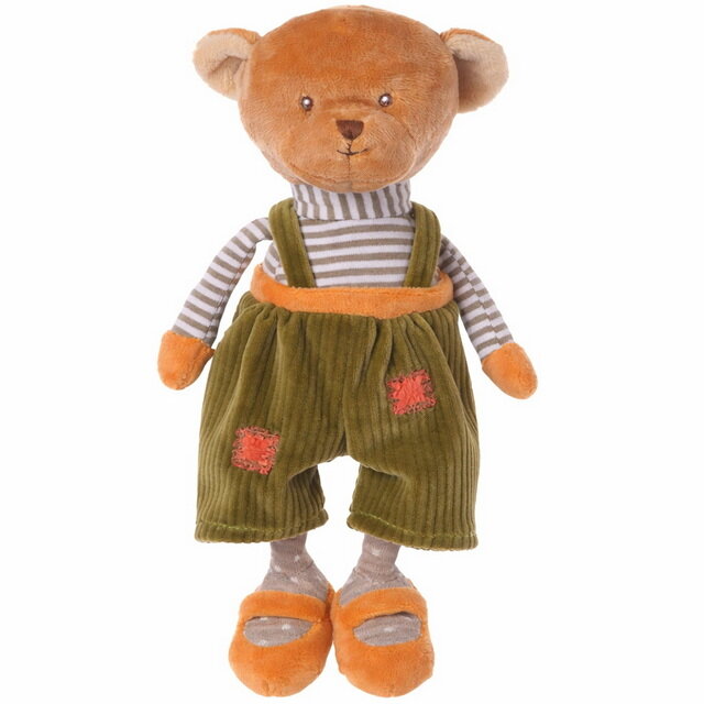 Мягкая игрушка Мишка Симон в зеленых шортах - Baby Patchwork 23 см Barbara Bukowski, Bukowski, 0221SPW10-0142-1