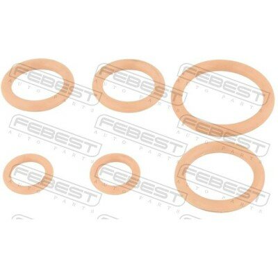Комплект колец уплотнительных трубки кондиционера FEBEST 24400-003-KIT Renault Logan, Sandero I 2005.03-2018.07 Eu, 8 шт