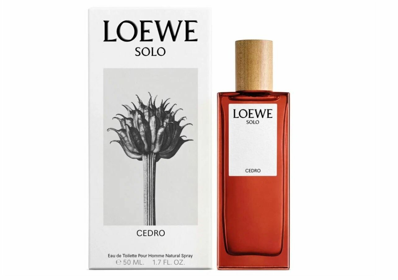 Туалетная вода Loewe Solo Cedro 50 мл, древесный, пряный аромат