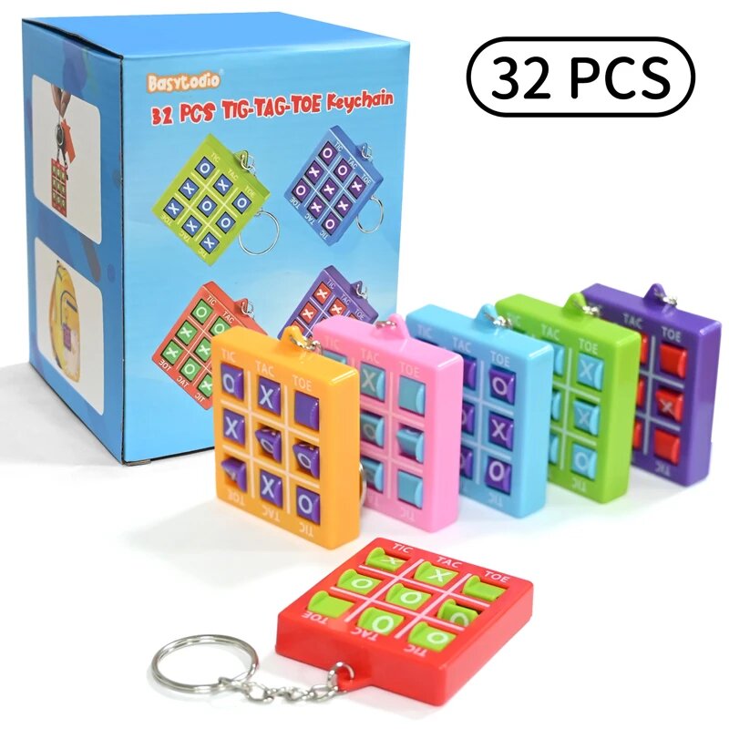 Брелок-игра «Крестики-нолики»: Портативная Интерактивная Игра, Сувенир Для Вечеринок