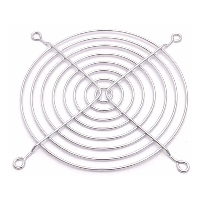 Решетка Sunon 120x120 FG-120/B-5 защитная для вентилятора ПК 120 мм, хромированная, 8 колец