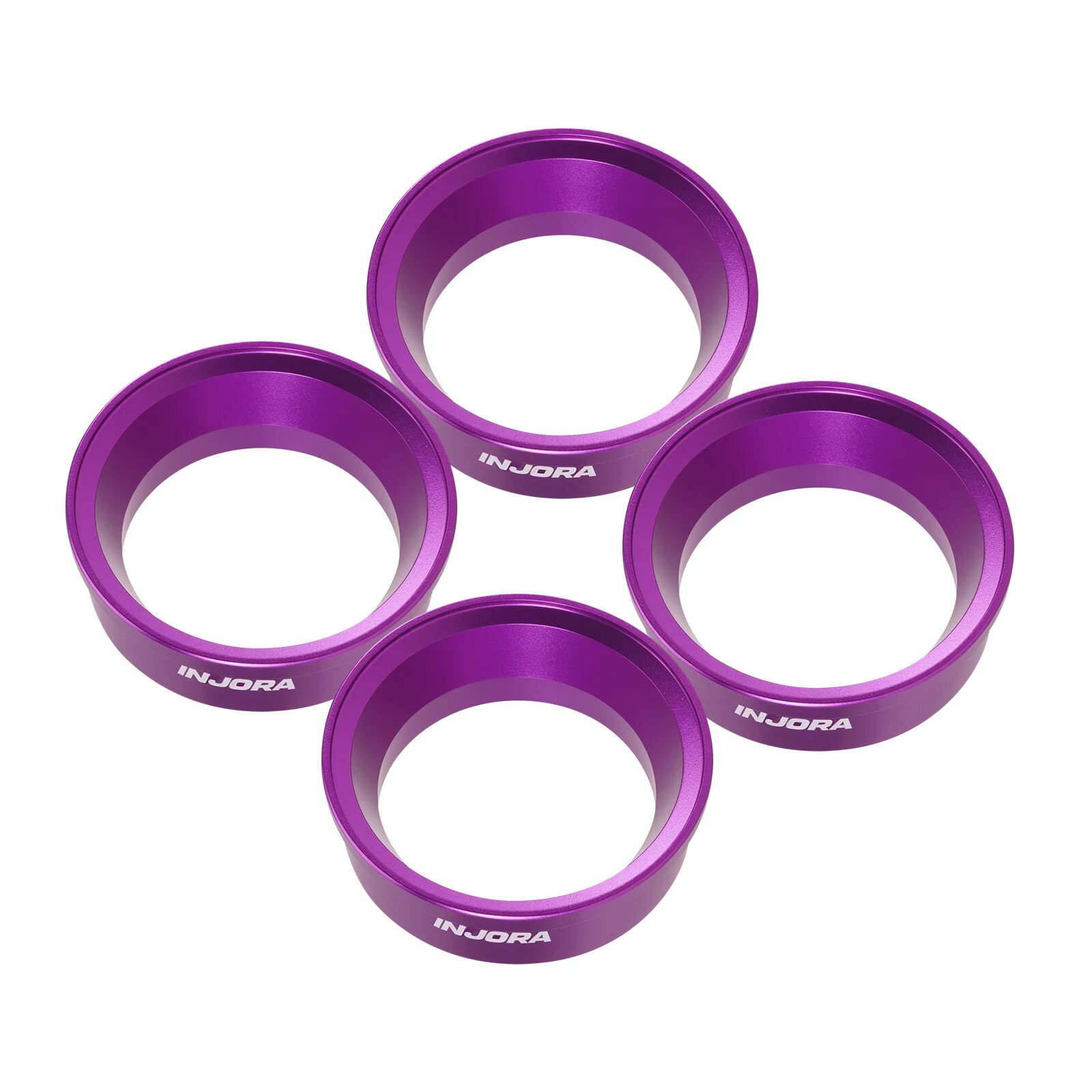 INJORA Фиолетовые алюминиевые колесные стволы для ModuWheel 1.3"