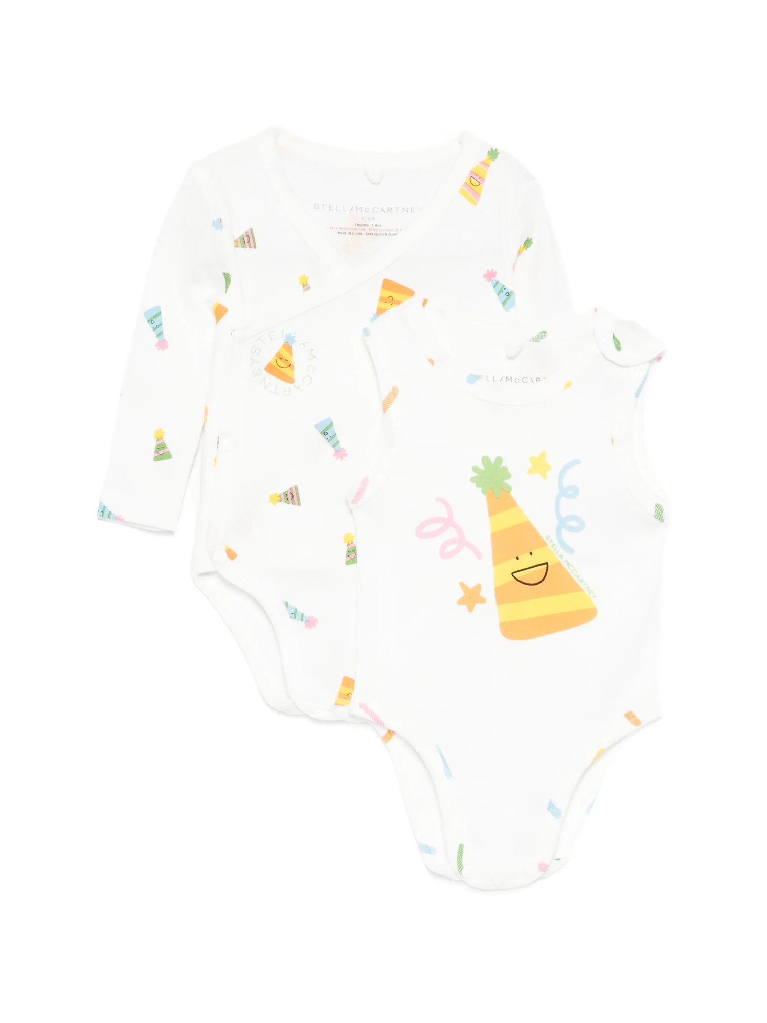 Боди Party-hat-print body (set of two)