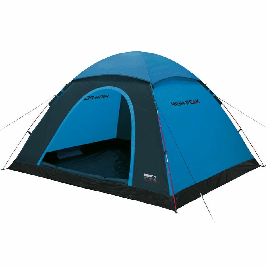 Туристическая палатка High Peak Monodome 4 сине-серая, Decathlon, Цвет: Синий, Размер: 4 человека