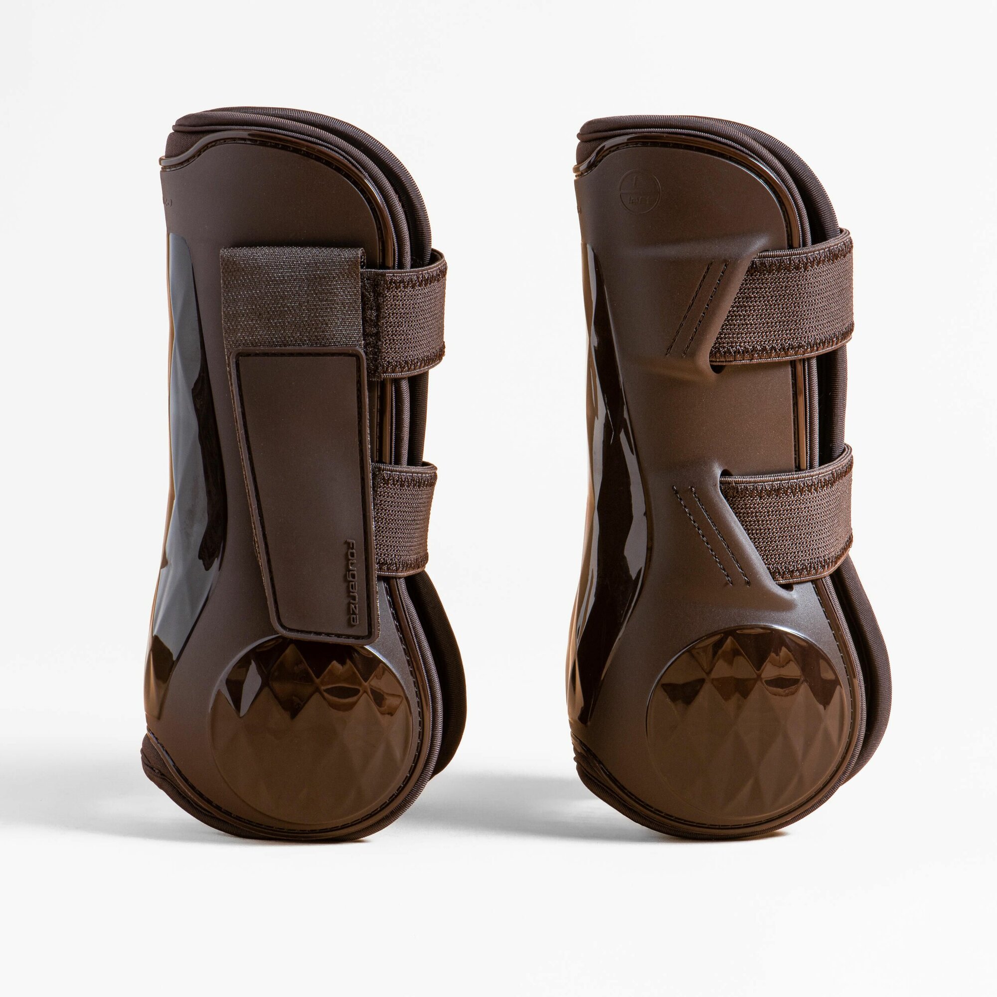 Открытые протекторы Fouganza 500 , Decathlon, Цвет: Черное Дерево / Эбони, Размер: FS