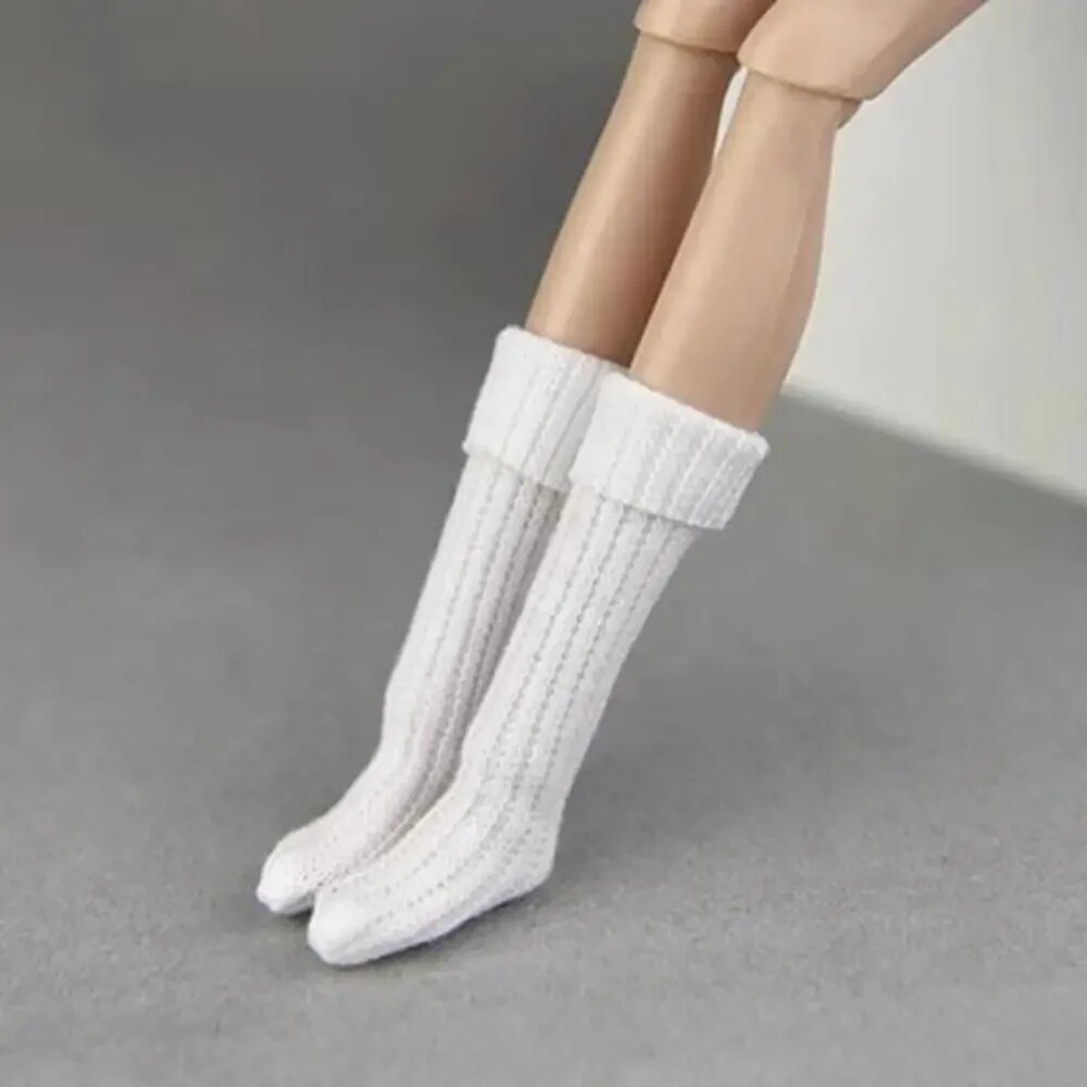 Кукольные носки 1/6 бежевые, хлопок, 1 пара