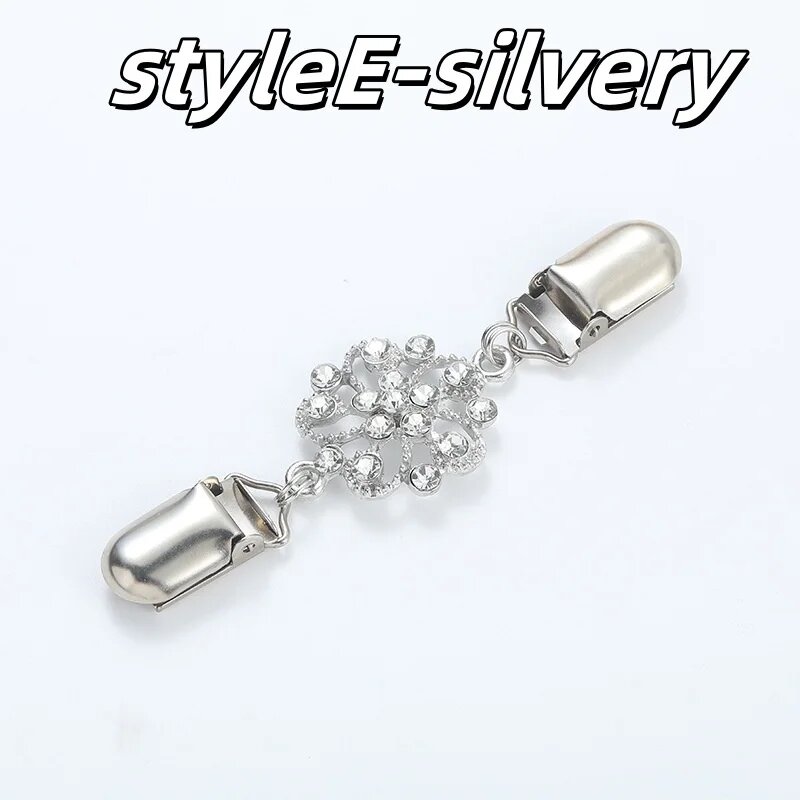Металлические зажимы для одежды Серебряный, styleE-silvery