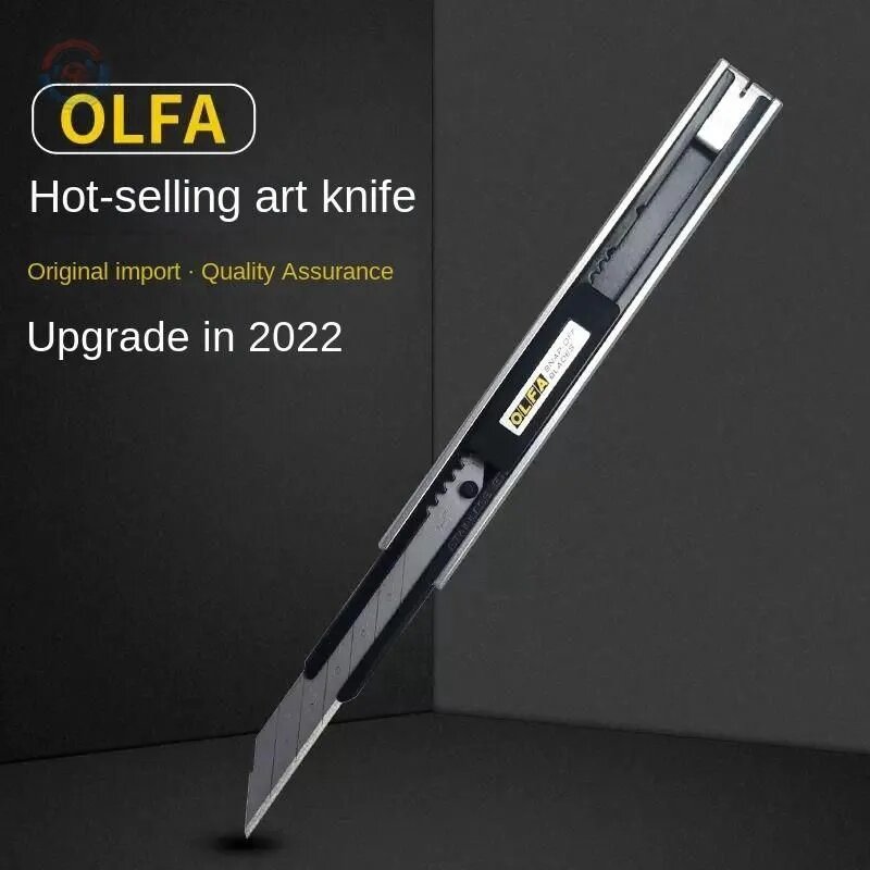 OLFA LTD-05 Острый универсальный нож 9 мм с лезвием под углом 30 градусов для резки пленки, бумаги, картона и кожи