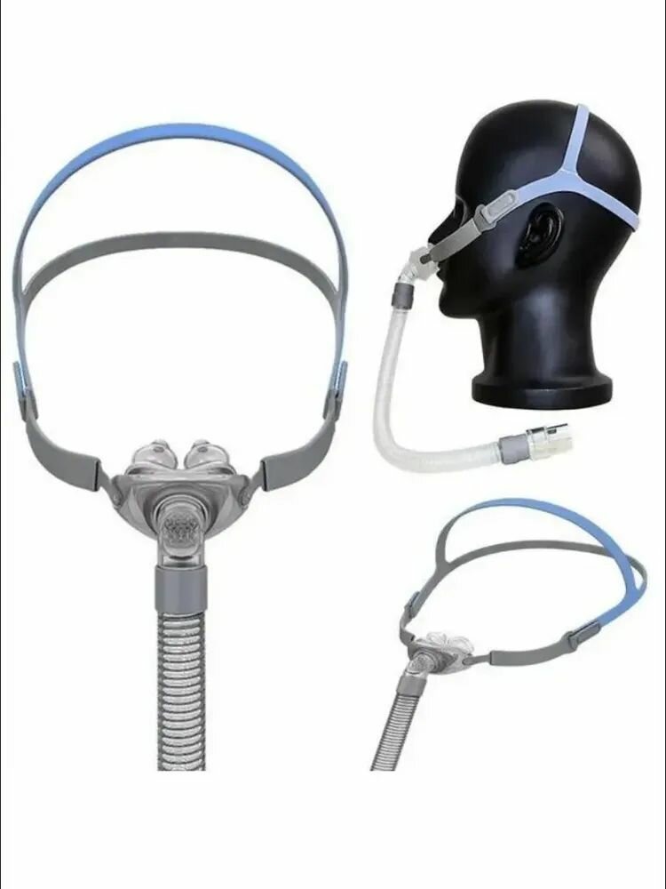 Носовая маска для сипап с креплением к голове для аппаратов CPAP СИПАП P2
