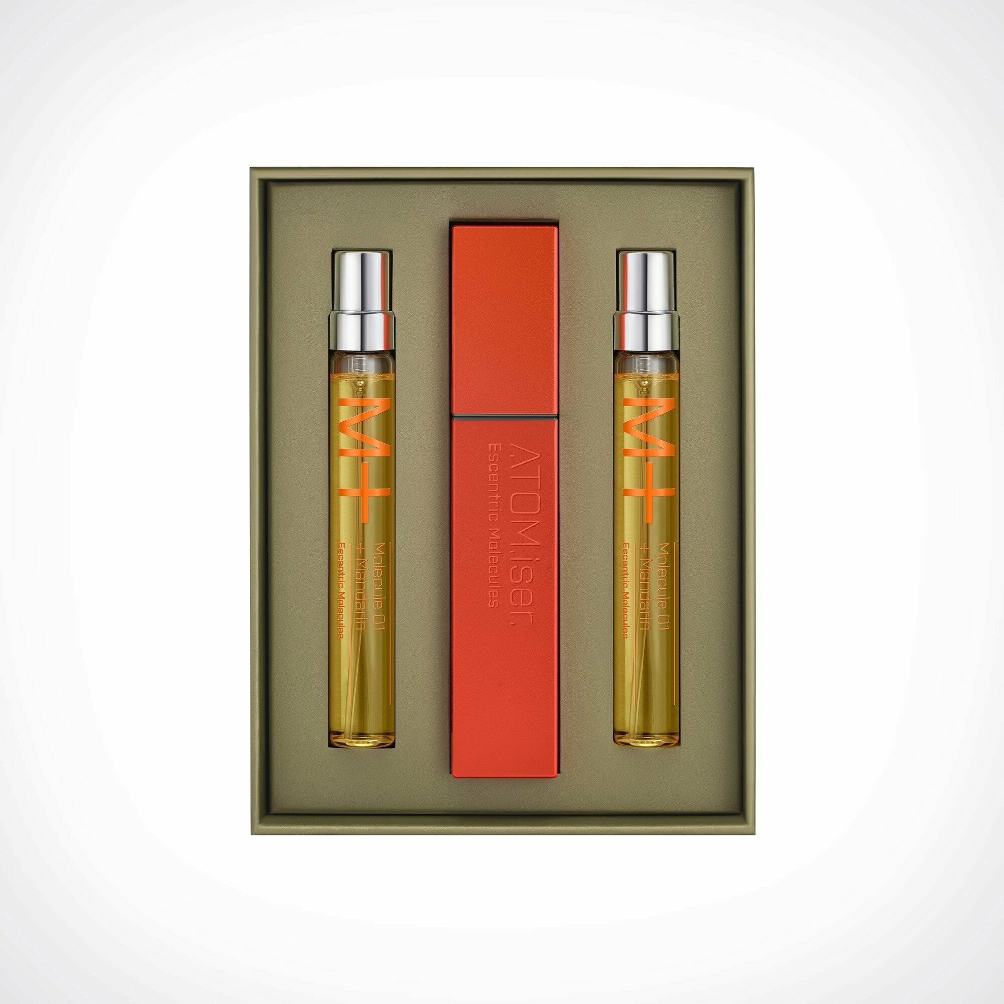 Дорожный набор туалетной воды Escentric Molecules - Molecule 01 + Mandarin ATOM iser 3x8.5 мл