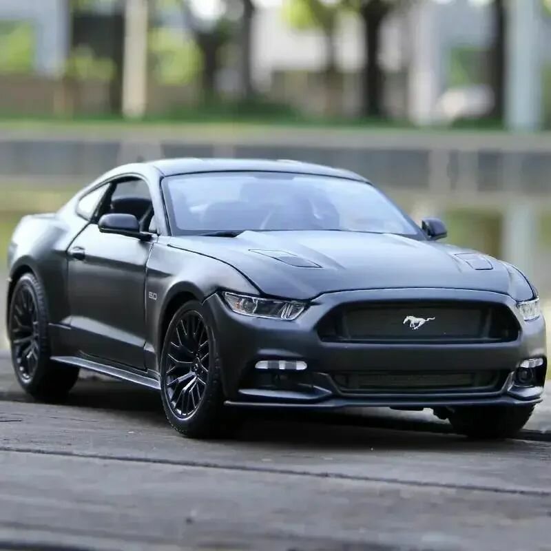 1:24 2015 Ford Mustang GT Sports Car Model Car, Металлическая модель автомобиля, мальчик игрушечный подарок, хобби коллекция