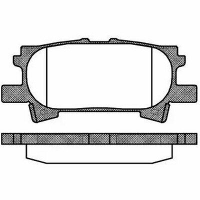 Колодки тормозные задние REMSA 1040.00 LEXUS RX 300 5/03->