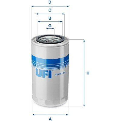 Фильтр масляный UFI 23.471.00 IVECO Daily III, IV