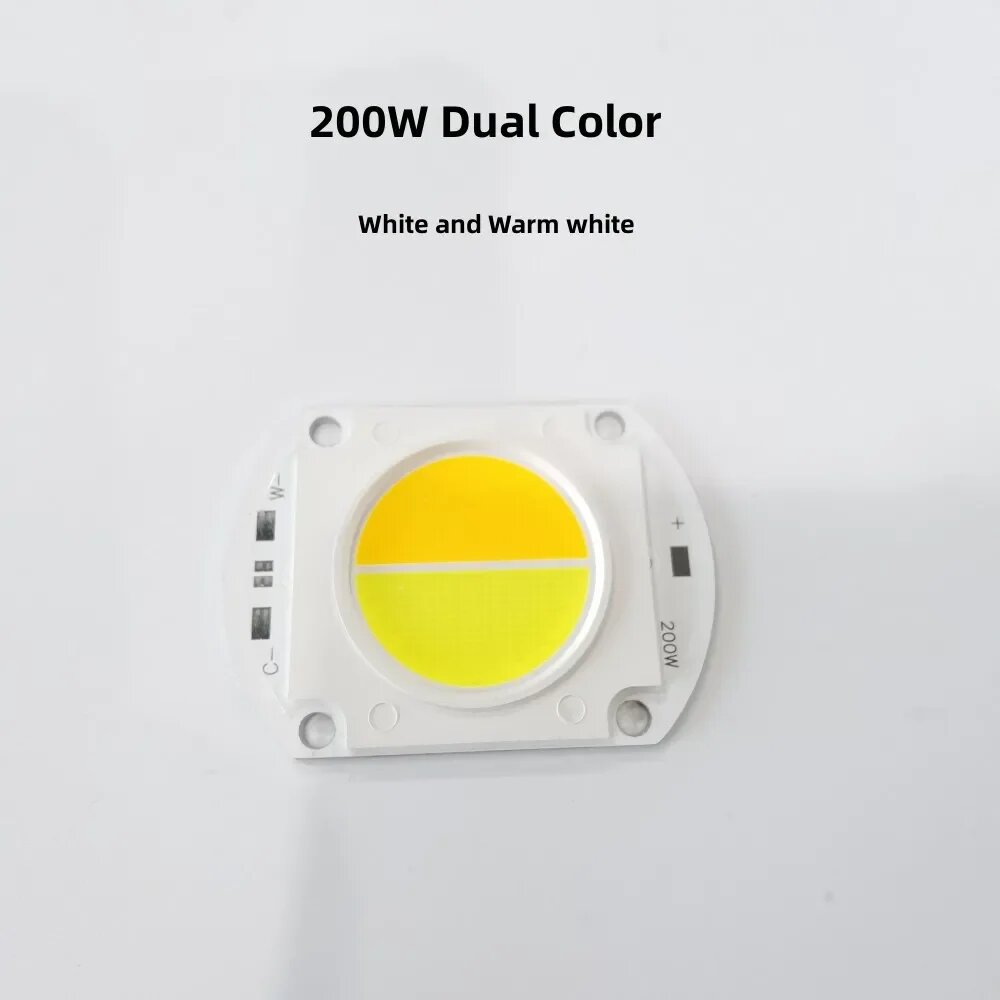 200W Dual COB двухцветная лампа (белый/теплый белый)