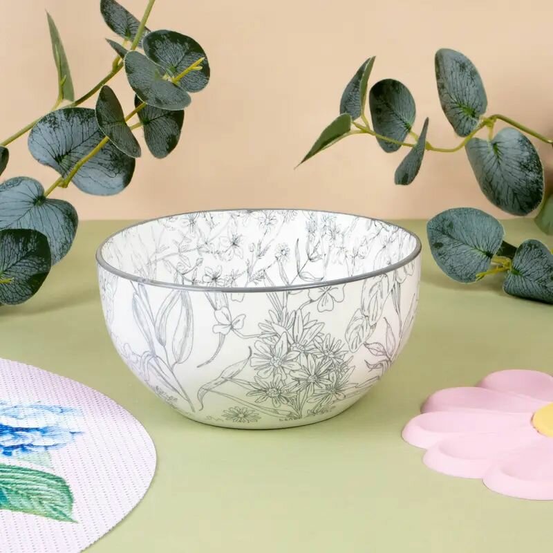 Салатник, 670 мл, фарфор, для подачи салатов, гарниров и фруктов, станет прекрасным дополнением для повседневных обедов и для торжественных ужинов.