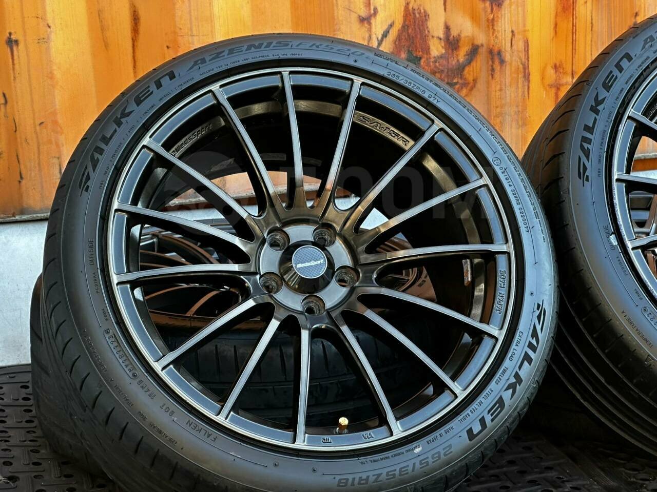Диски автомобильные R18, Разноширокие, Made in Japan, Original Weds Sport SA-15R 18 дюймов, 5x100 (8,5J, ET48) (9,5J, ET48) 4шт.