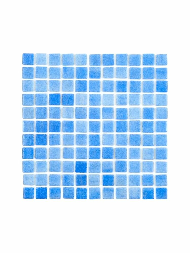 Плитка мозаика стеклянная на бумаге КерамограД для стен кухни и фартука, влагостойкая износостойкая, 30х30см/ 1 сетка