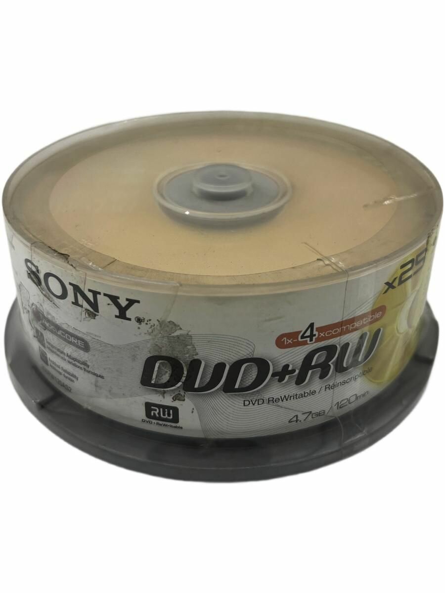 Диски для многократной записи Sony DVD+RW 25шт, 4Х/4,7Gb/120min